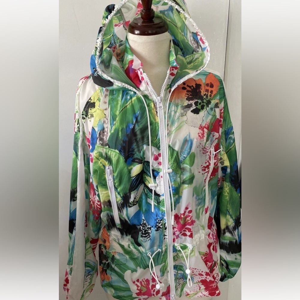 Anatomie Jacket Windbreaker Raincoat Floral Womens Sm… - Gem
